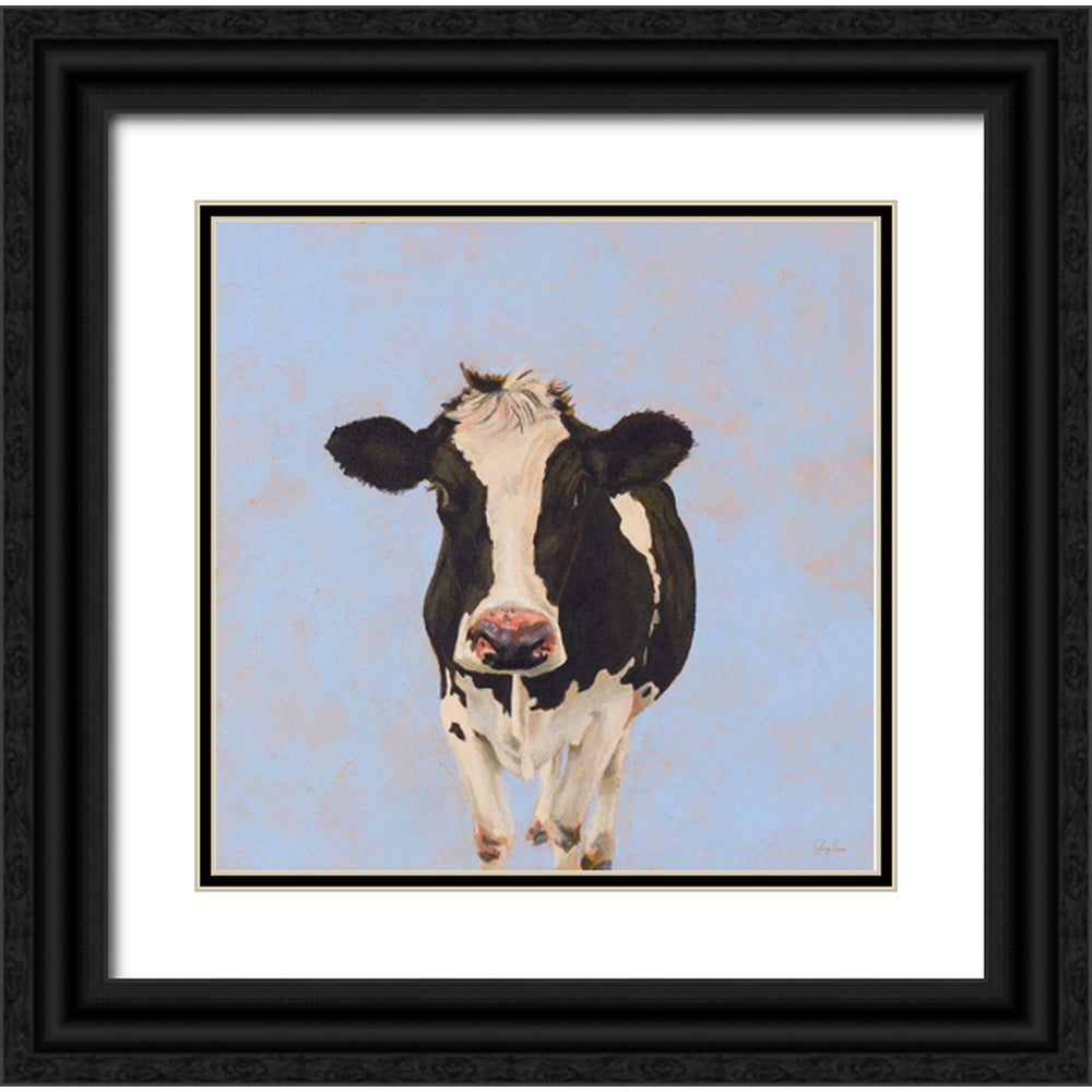 Green, Jenny 26x26 Black Ornate Wood Framed with Double Matting Museum ...