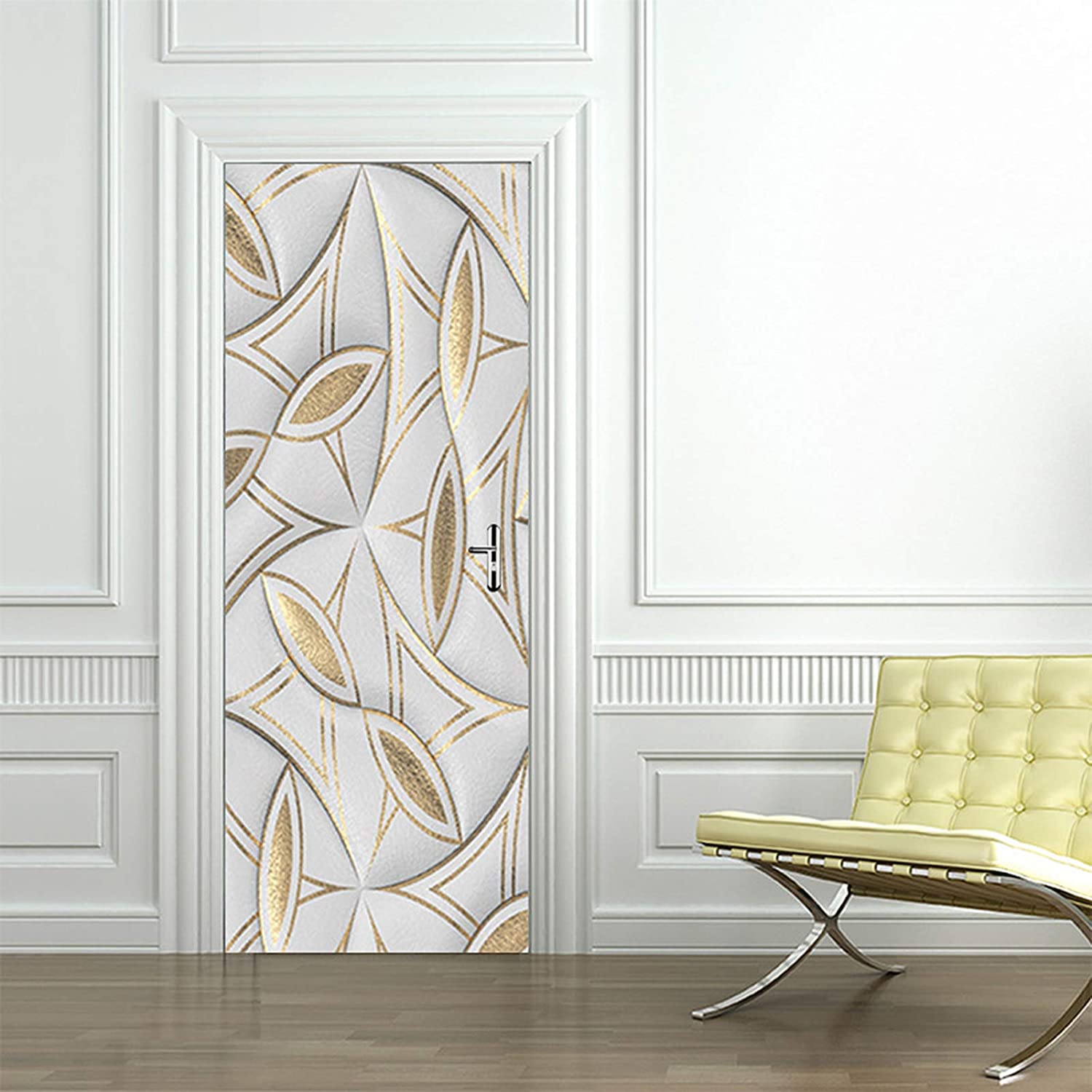 Green Jungle Door Stickers Natural Scenery Atmosphere Wall Stickers ...