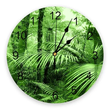 Yosemite Home Decor Kensington Station Engineered Wood Wall Clock in ...