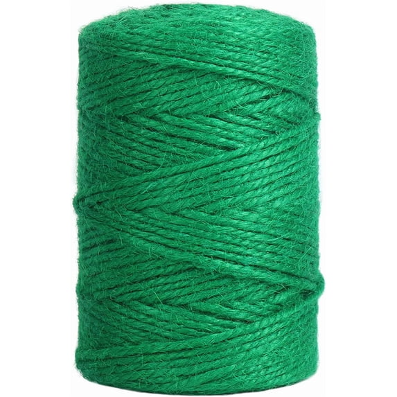 Green Jute Twine 328 Feet 3mm Strong Natural Garden String for Plants ...