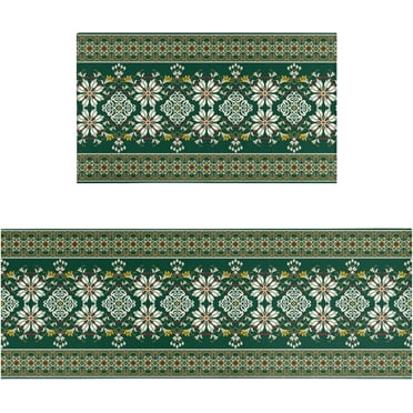 Collections Etc Anti-Fatigue Foam Support Kitchen Runner Sage Green ...
