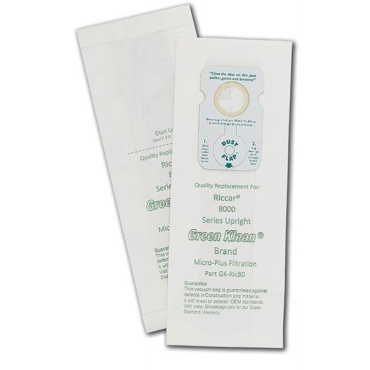 Green Klean Riccar 8000 Series Upright Model Type B Replacement Vacuum ...