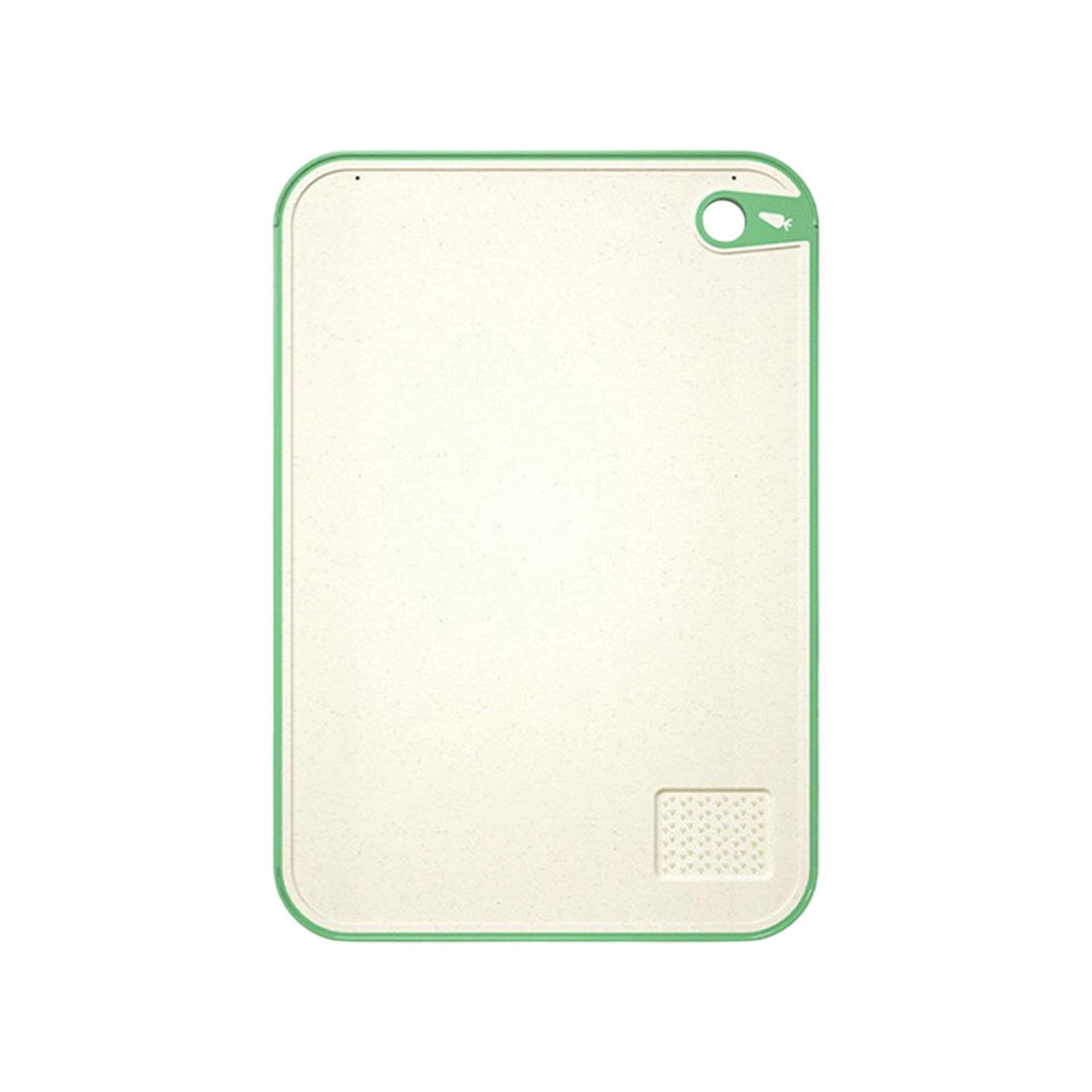 Green L Large Double-Sided Chopping Board Made From Wheat Straw ...