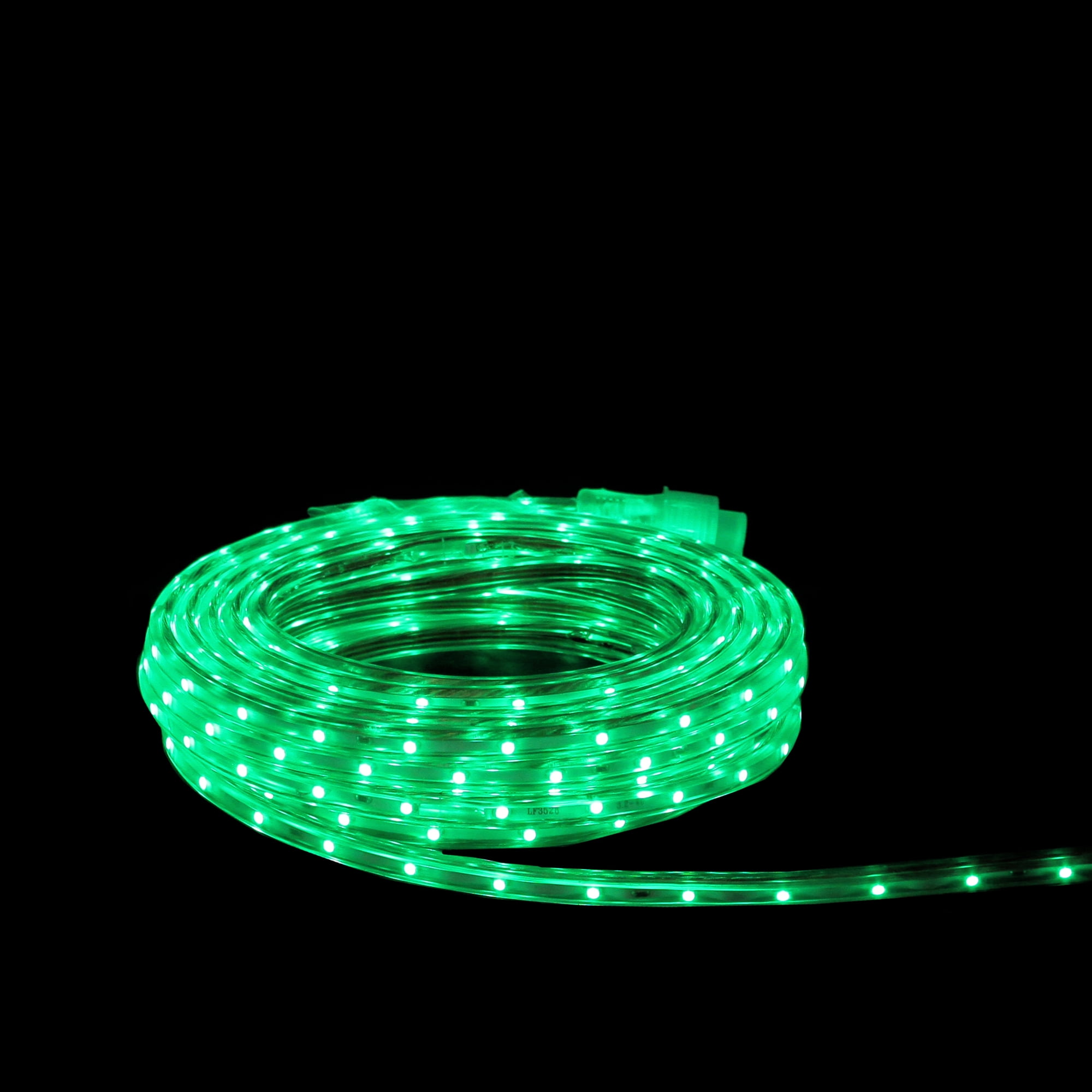 Green LED Outdoor Christmas Linear Tape Lighting - 30 ft Clear Tube ...