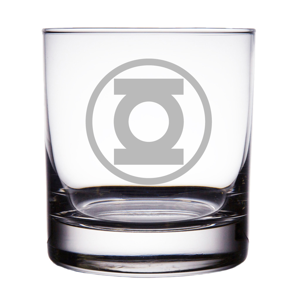 Green Lantern Engraved 10 oz Rock Glass - Walmart.com