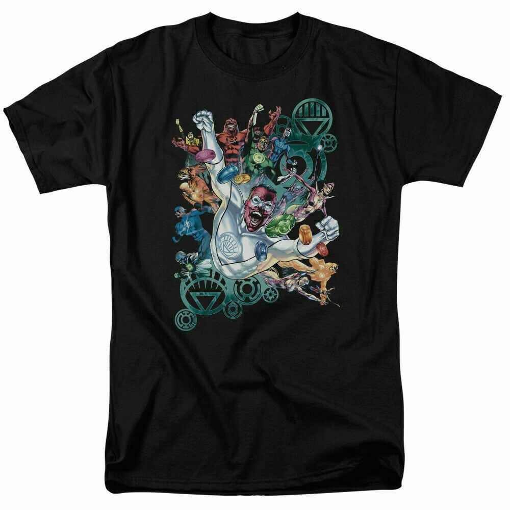 Green Lantern Lanterns Unite T Shirt Licensed Comic Book Tee Black ...