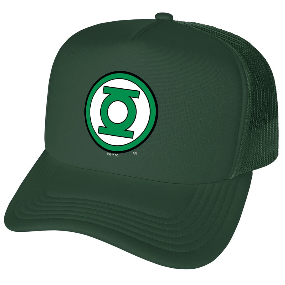 Green Lantern Logo Foam Snapback Trucker Hat - Unisex for Men and Women - Walmart.com
