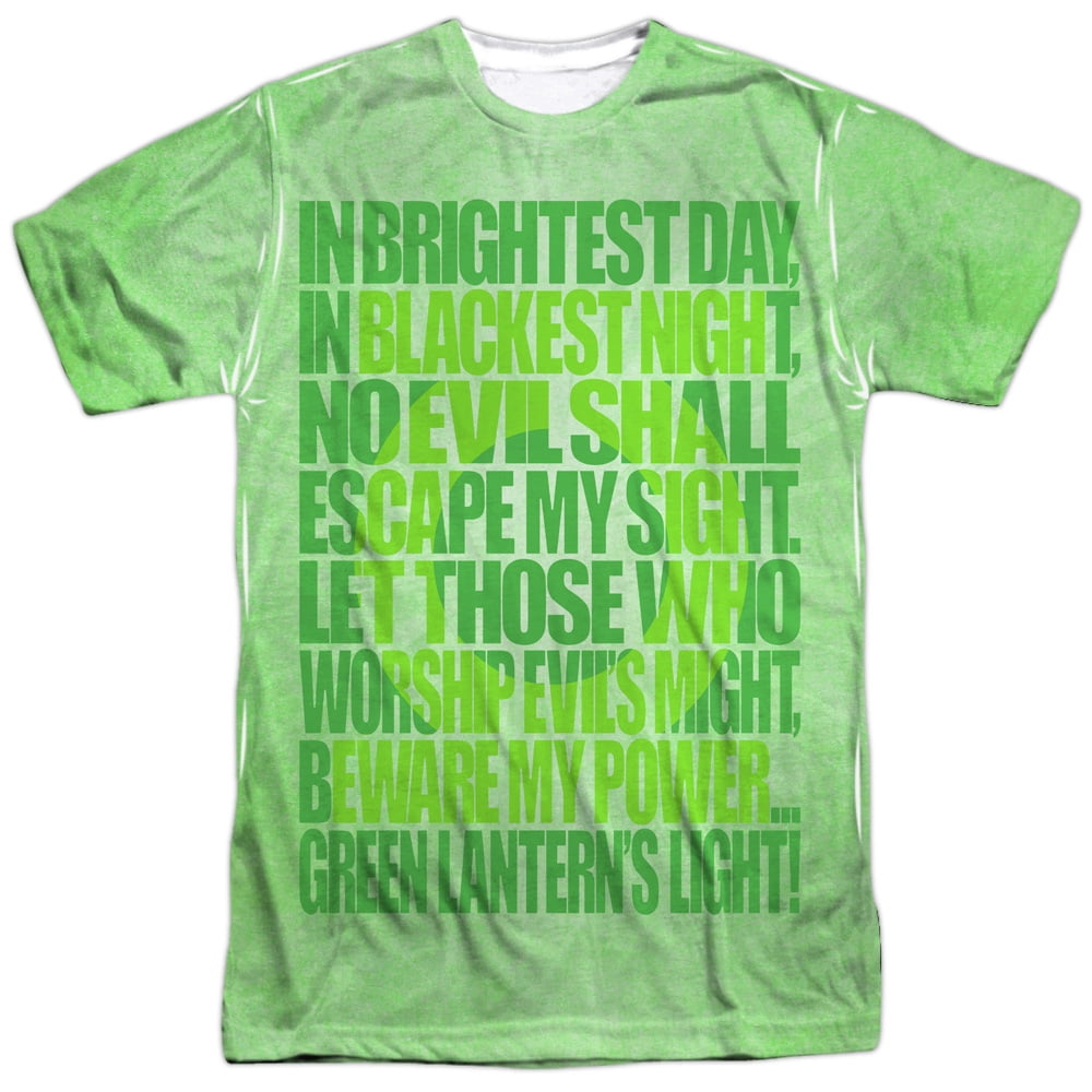 Green Lantern Oath Mens Sublimation Polyester Shirt - Walmart.com