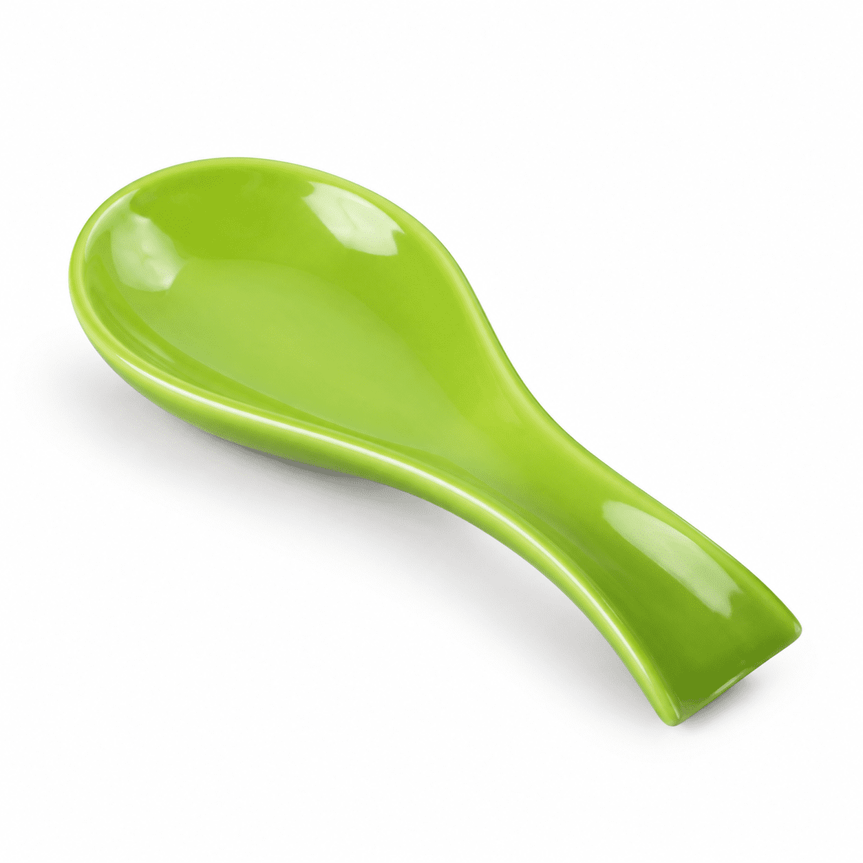 Green Large Ceramic Spoon Rest For Stove Top, Kitchen Counter Cooking ...