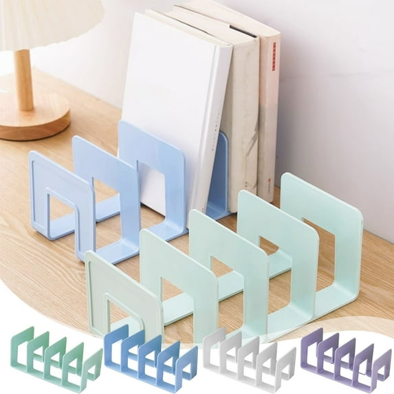 Green Large Metal Bookends, Desktop Storage Dividers and Book Supports ...