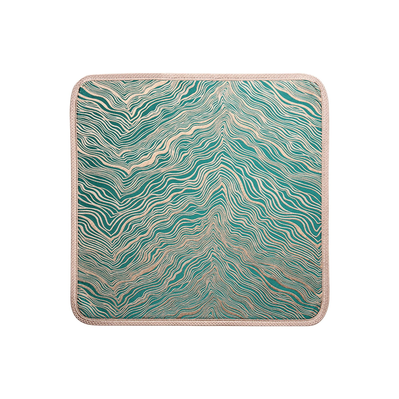 Green Large Square Cooling Chair Pad Ice Silk Material Thick Seat ...