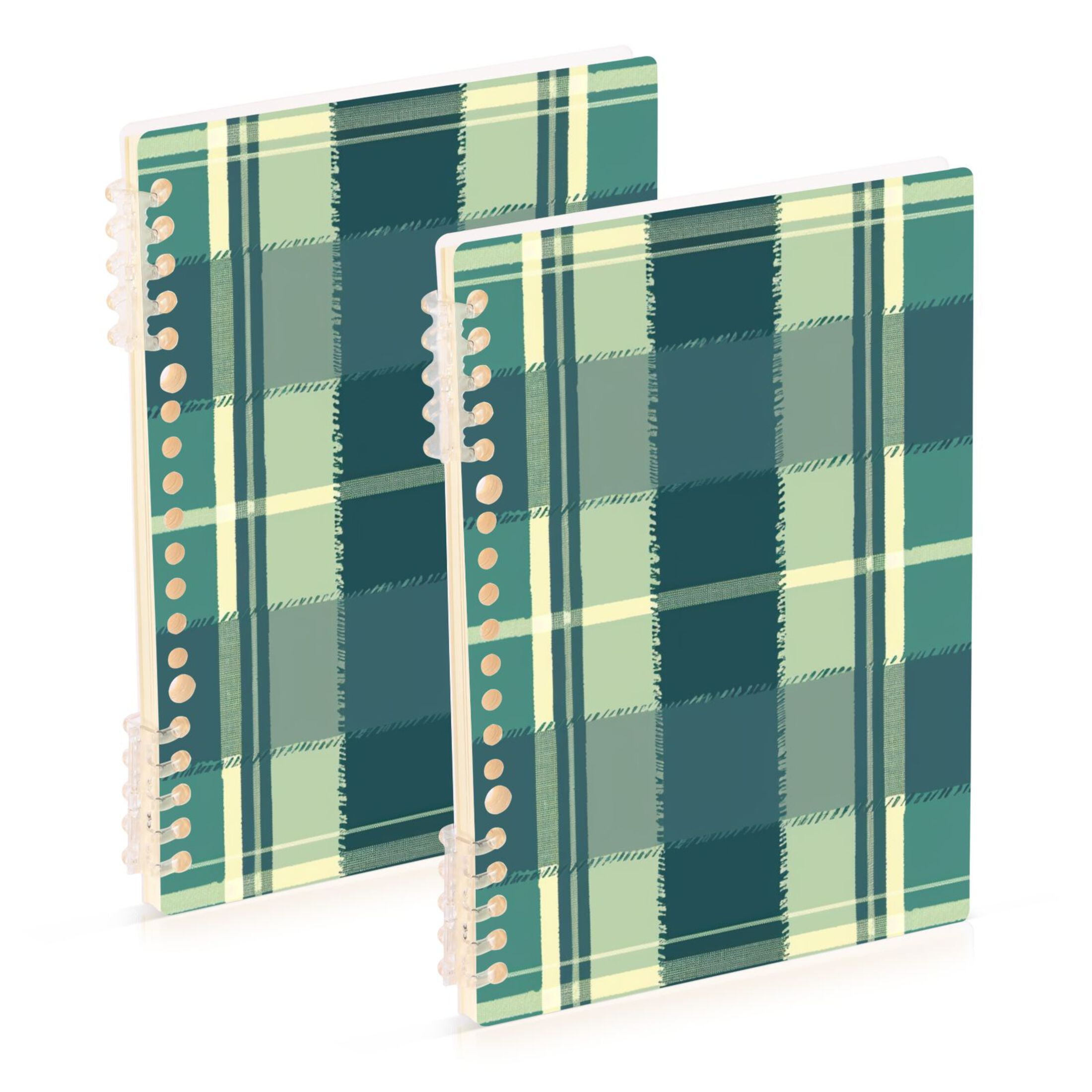 Green Lattice Ring Binder Notebook Journey Note Diary College Ruled ...