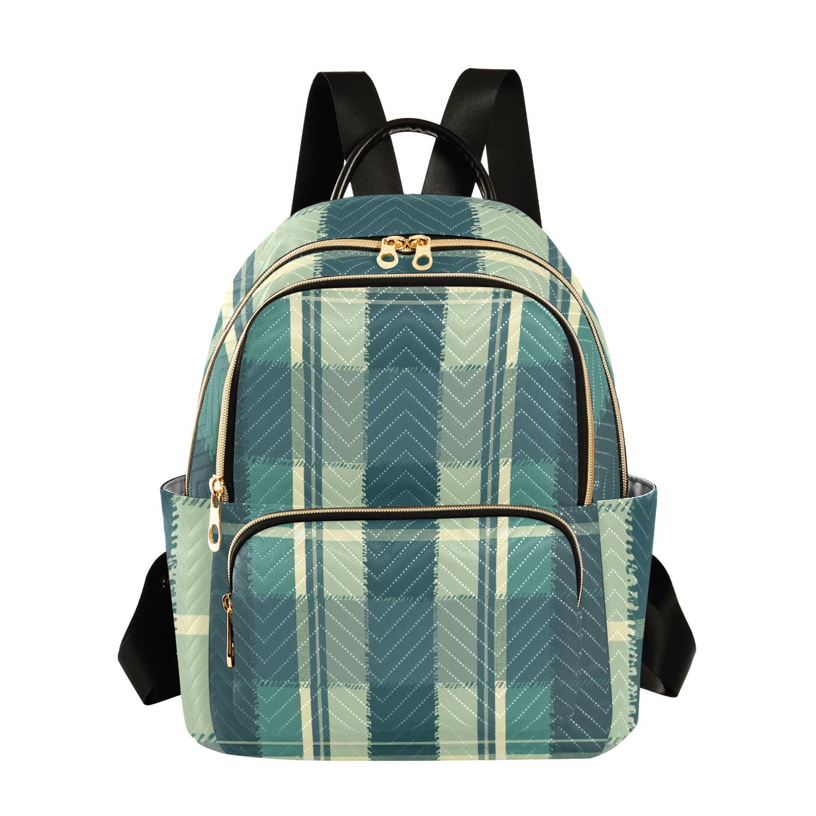 Green Lattice Travel Laptop Backpack Casual Daypack Lightweight Bookbag ...