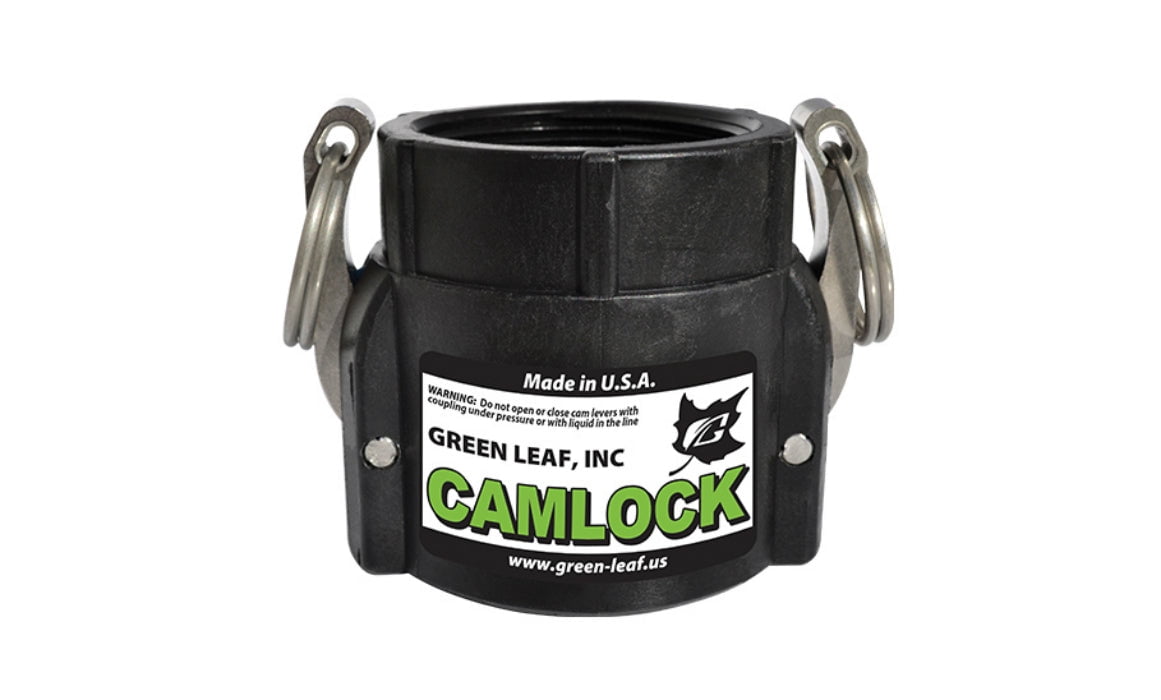 Green Leaf 200D/GLP200DNL Female Cam Lever Coupling, 2", Each - Walmart.com