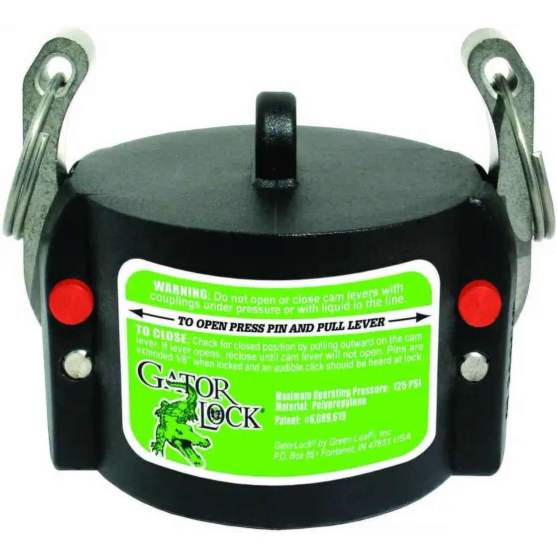 Green Leaf GLP 200 CAP Gator Lock Cam Lever Coupling, 2 Inch Male ...