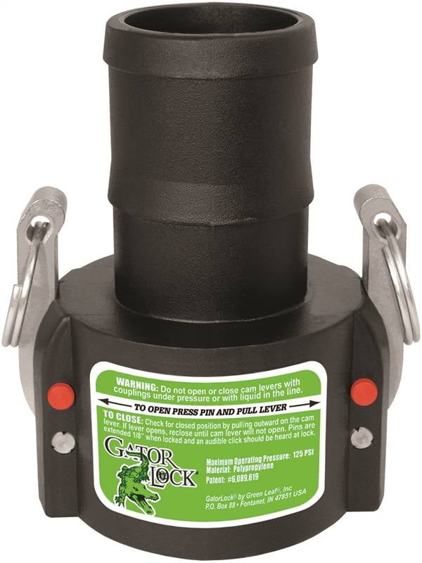 Green Leaf Inc Coupler Cam Lock 1-1/2In Barb GLP 150 C - Walmart ...