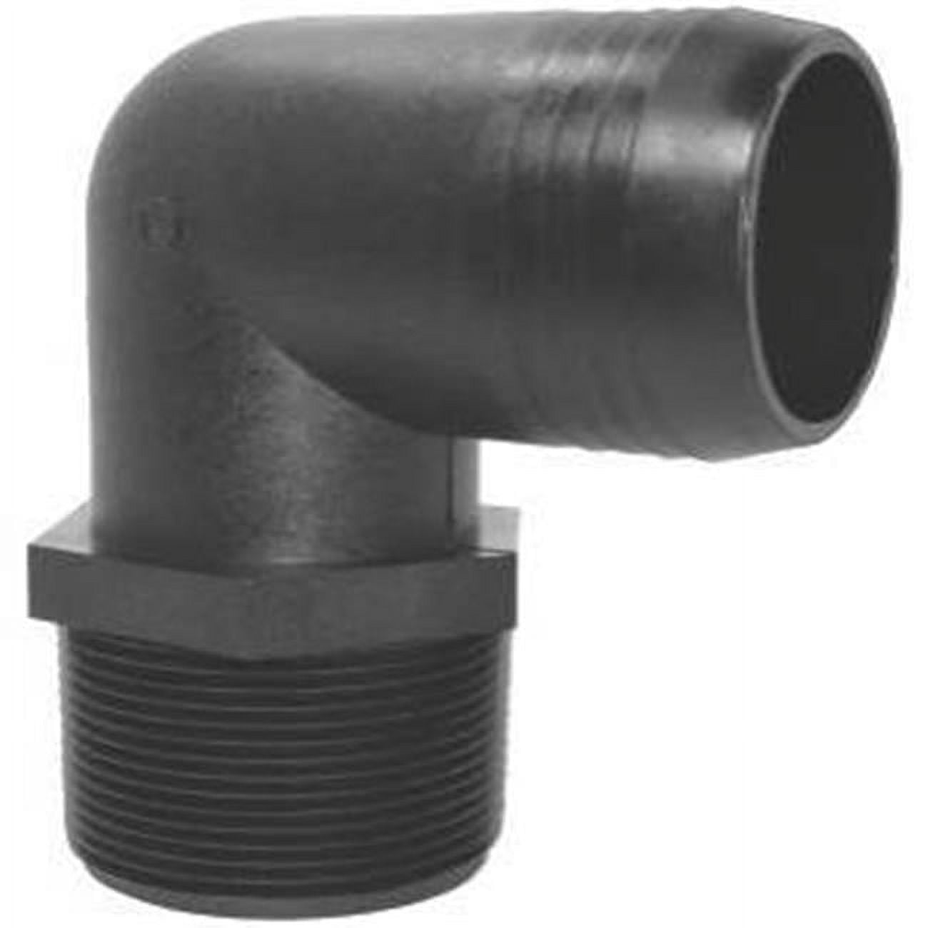 Green Leaf Inc EL 3812 Nylon Barb Hose Fitting 90 Degree Elbow 3/8" MPT ...