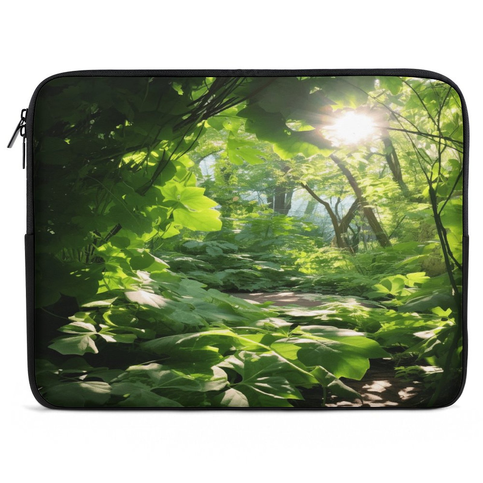 Green Leaf Jungle Animals Laptop Case Bag Sleeve Portable Crossbody ...