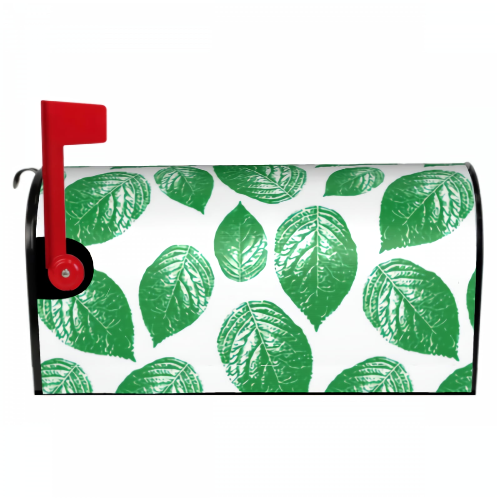 Green Leaf Mailbox Covers Spring Summer Autumn Falling Leaves Mailbox ...