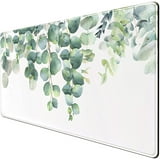 Green Leaf Mouse Pad Large Extended Gaming Mousepad, Desk Mat with ...