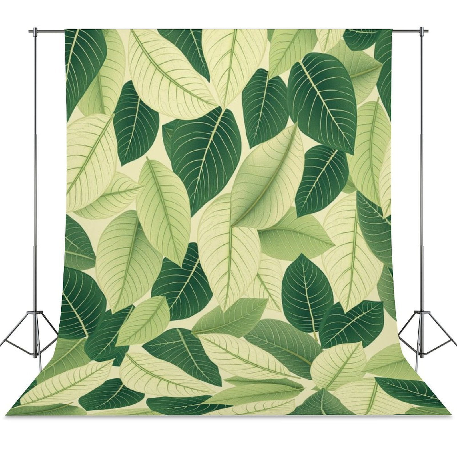 Green Leaf Pattern Decorations BackdropPortrait Photography Background ...