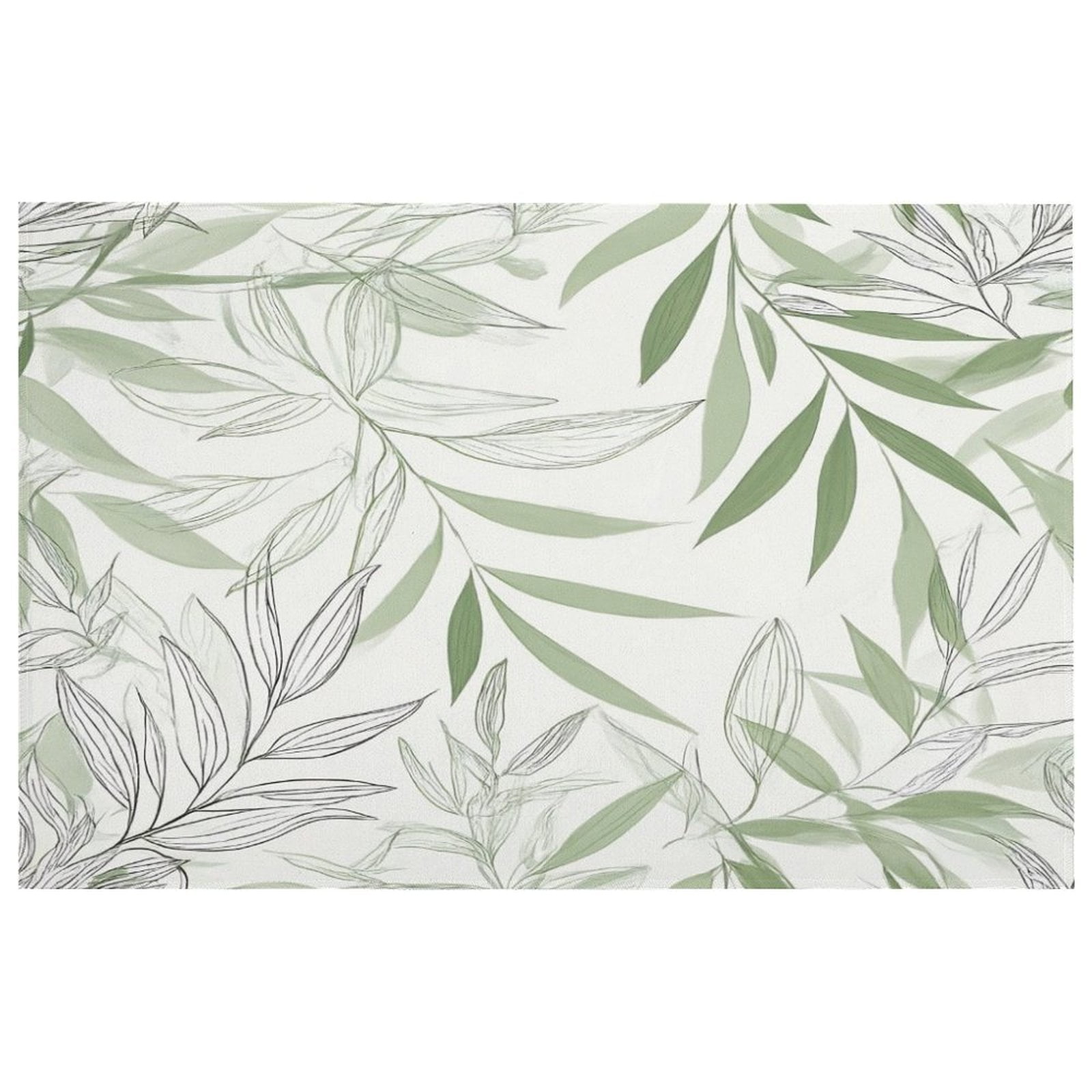 Green Leaf Pattern Design Adult Home Decor Bedroom Living Room Crystal ...