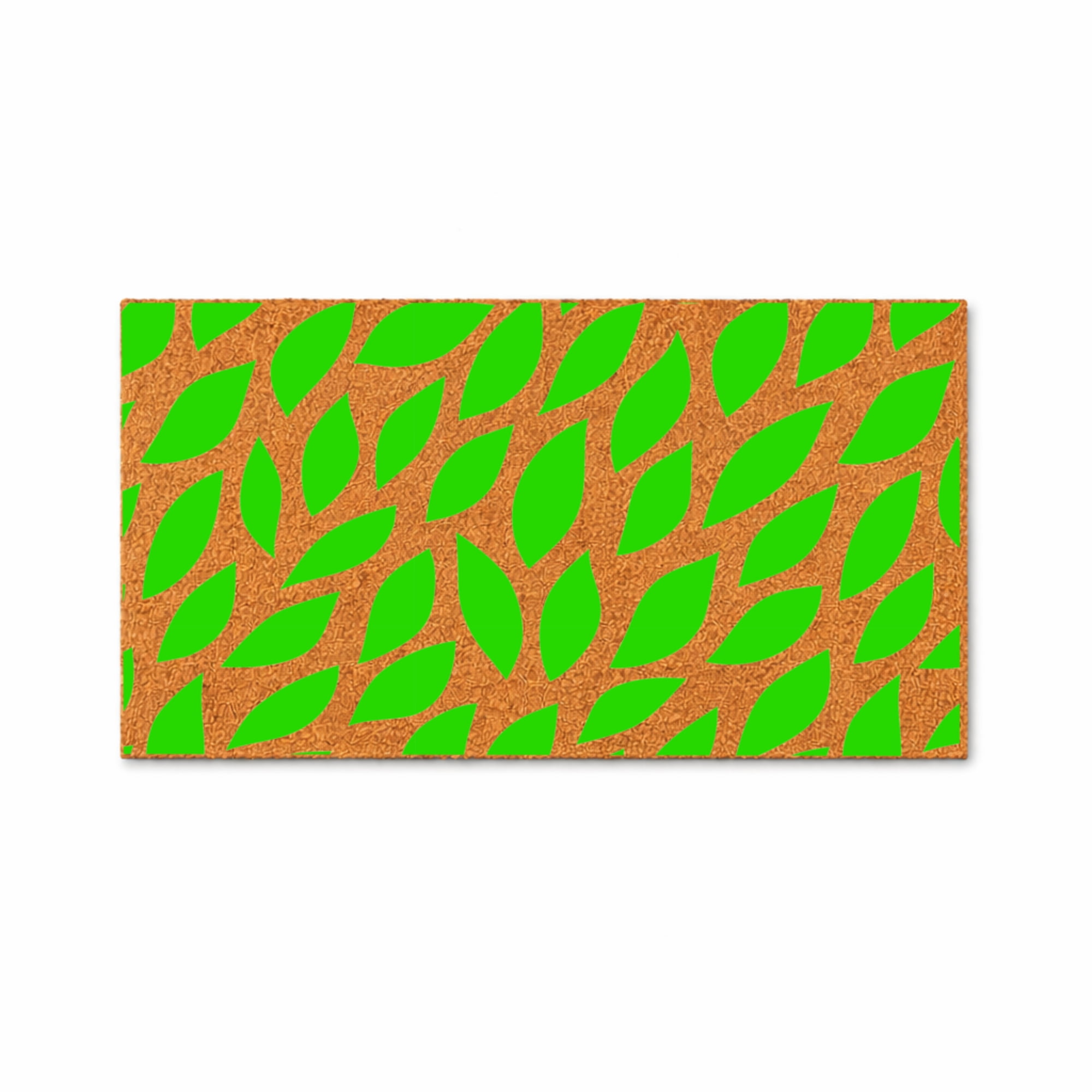 Green Leaf Pattern Doormat, Houseplant Leaf Welcome Mat, Plant Mom Gift ...