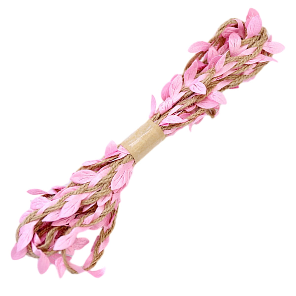 Green Leaf Ribbon, 1.5cm*10m Jute Burlap Twine Vine with Artificial ...