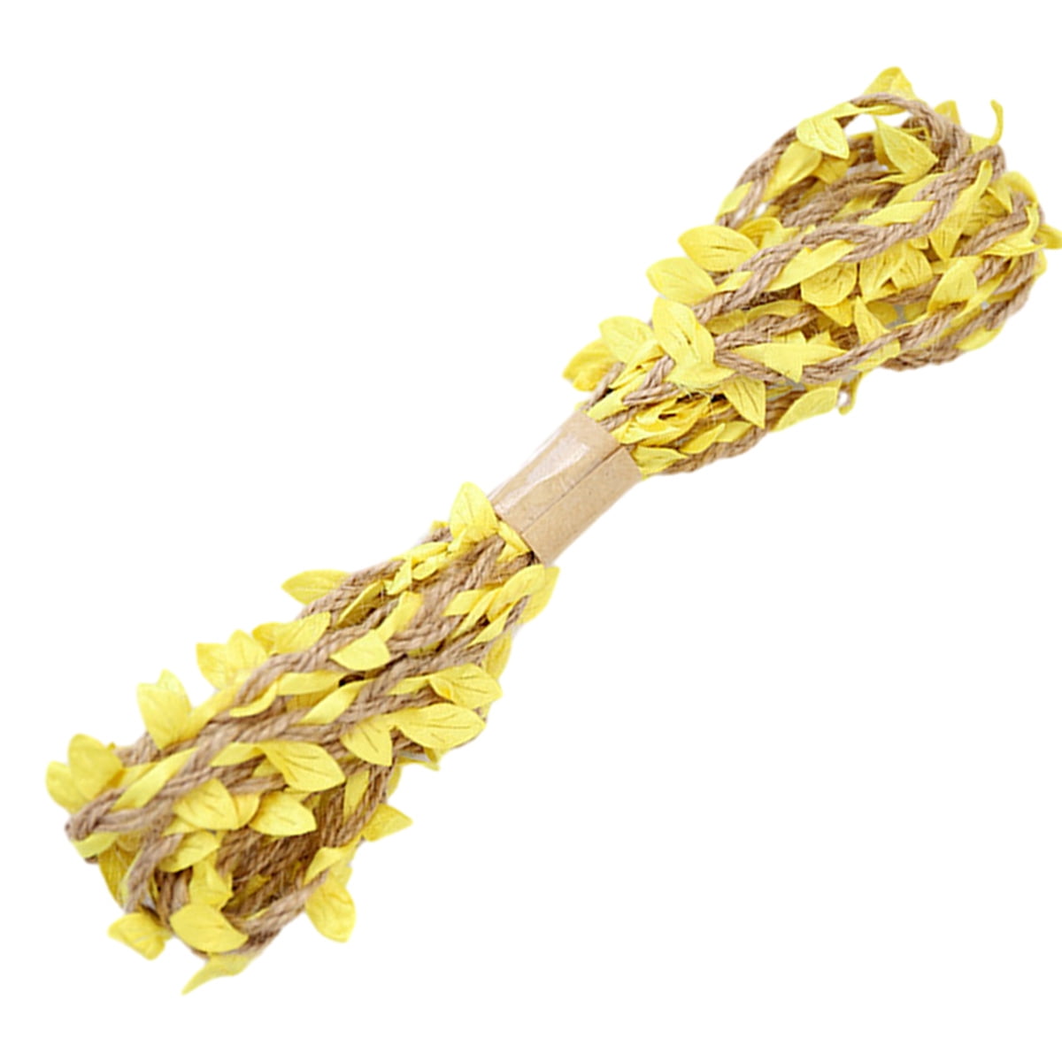 Green Leaf Ribbon, 1.5cm*10m Jute Burlap Twine Vine with Artificial ...