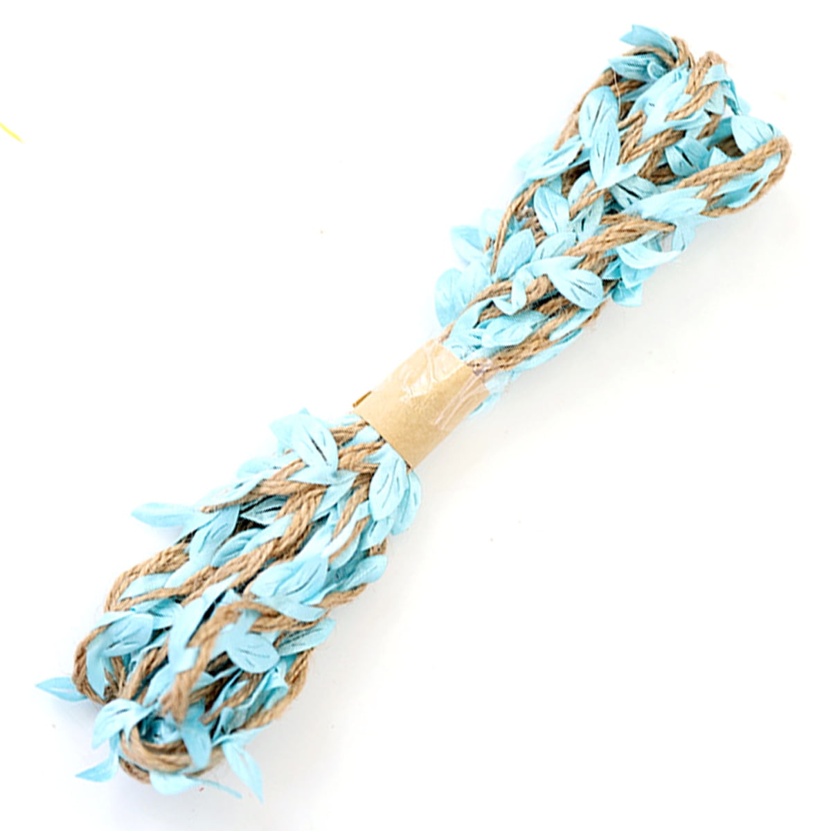 Green Leaf Ribbon Jute Burlap Twine Vine with Artificial Leaves for ...