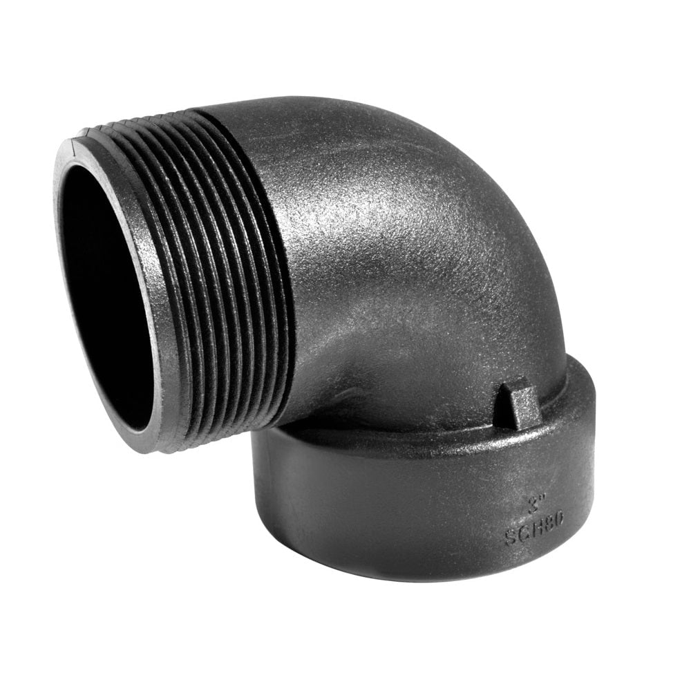 Green Leaf SE300P Street 90 Degree Elbow, 3 Inch x 3 Inch, Each ...