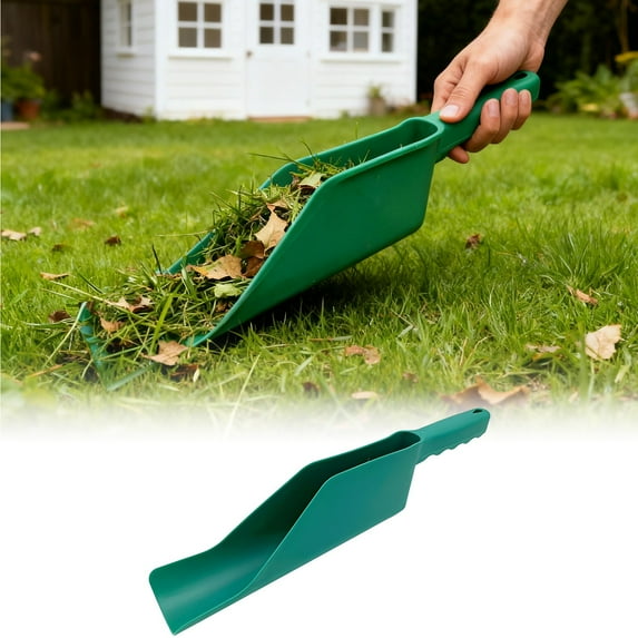 Green Leaf Scoops for Gutter Cleaning, 15x8 Inch Garden Leaf Scooper ...