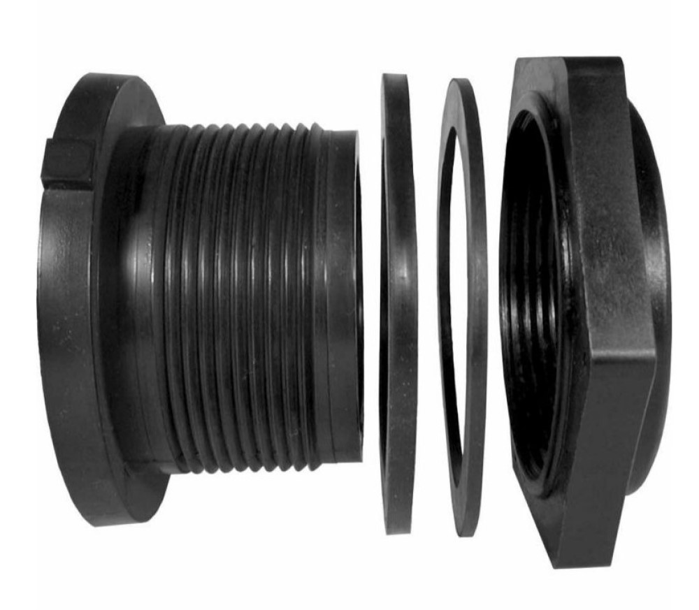 Green Leaf TF 34 P-E 3/4 in. Polypropylene Bulkhead Fitting - Walmart.com