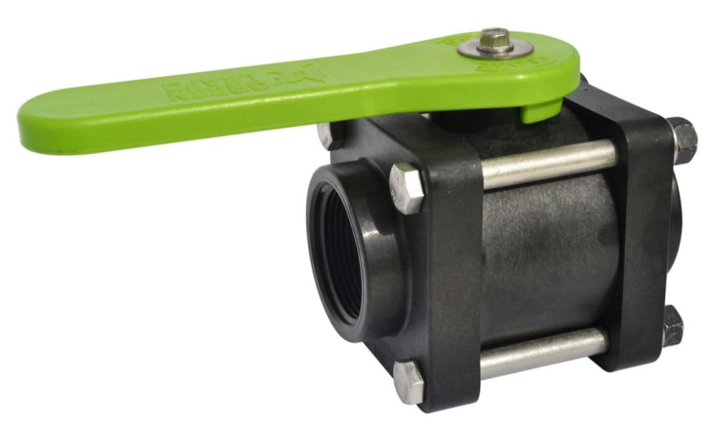 Green Leaf V150FP 1-1/2 in. Female NPT 4-Bolt Full Port Spray Ball ...