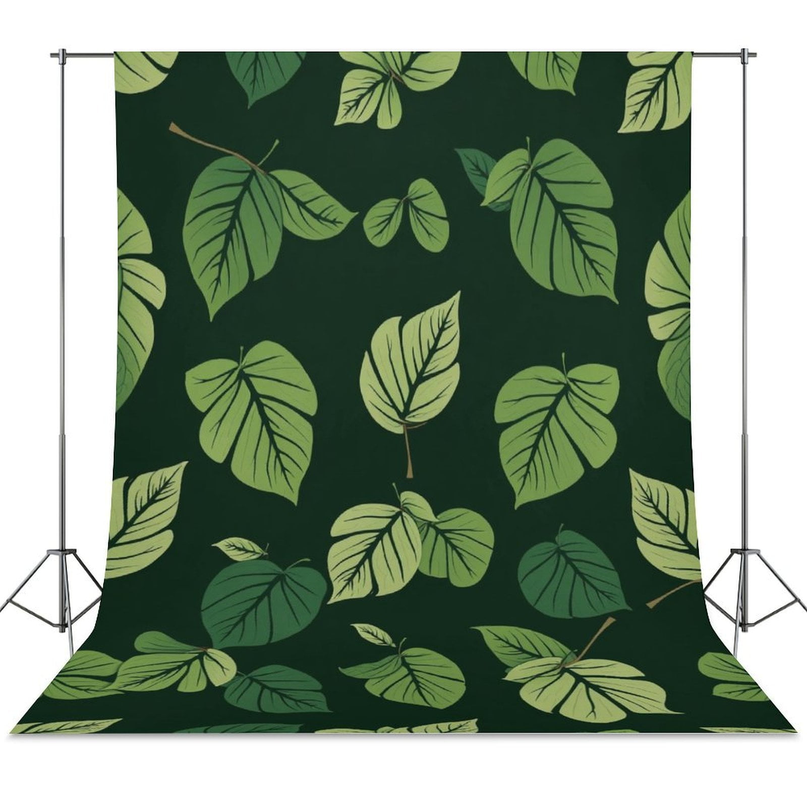 Green Leafy Pattern Decorations BackdropPortrait Photography Background ...