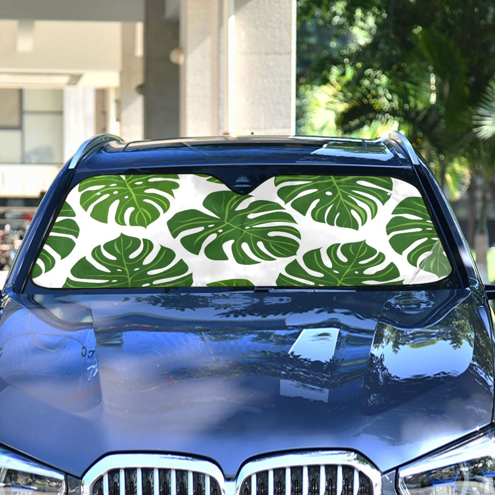 Green Leaves Automotive Front Car Windshield Sun Shade Reflector ...