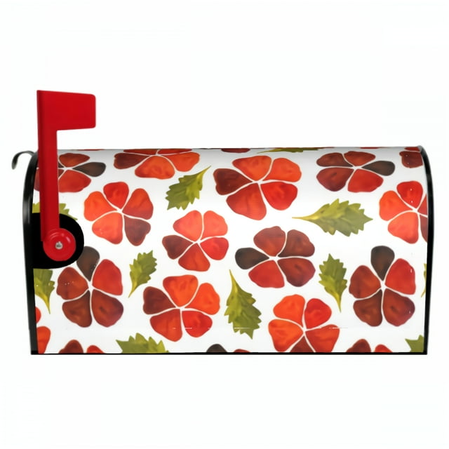 Green Leaves Mailbox Covers Magnetic Spring Summer Fall Leaf Mailbox ...
