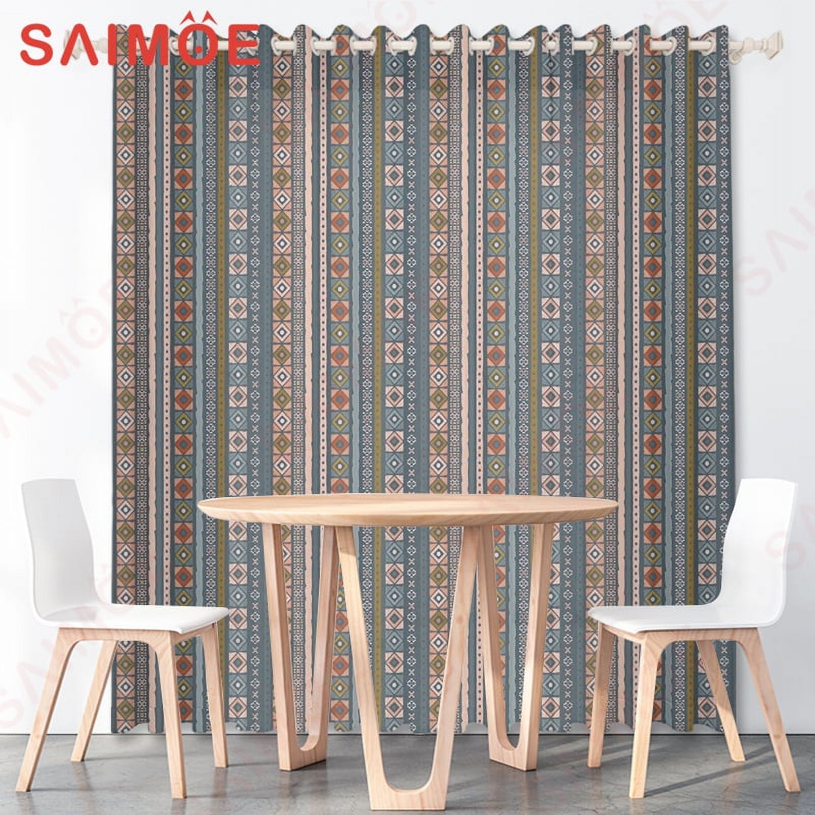 Green Leaves Print Door Curtains Doorway Privacy Closet Curtain for ...