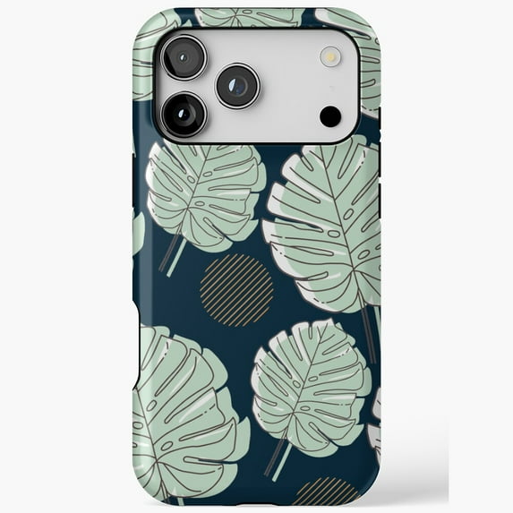 Green Leaves Seamless Nature Pattern iPhone Case 17 11 12 13 14 15 16 ...