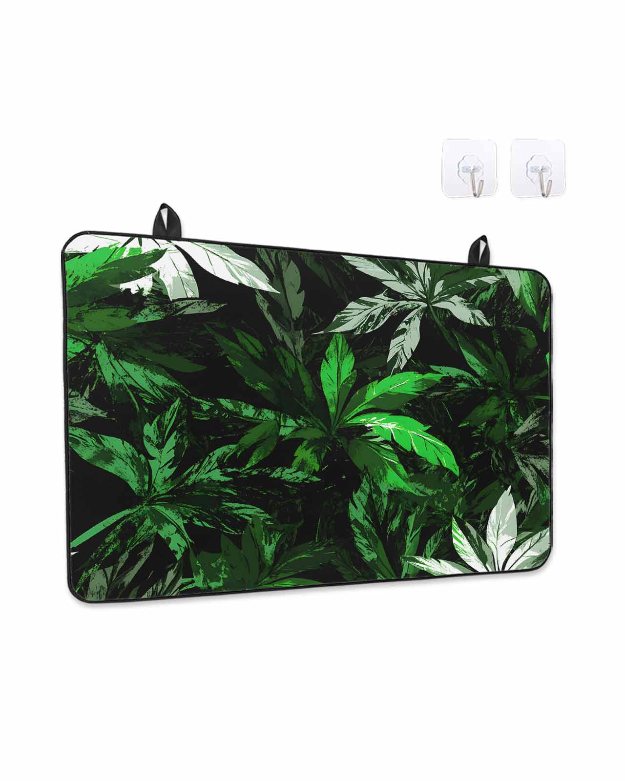 Green Leaves Stove Top Covers for Electric Stove, Kitchen Glass Ceramic ...