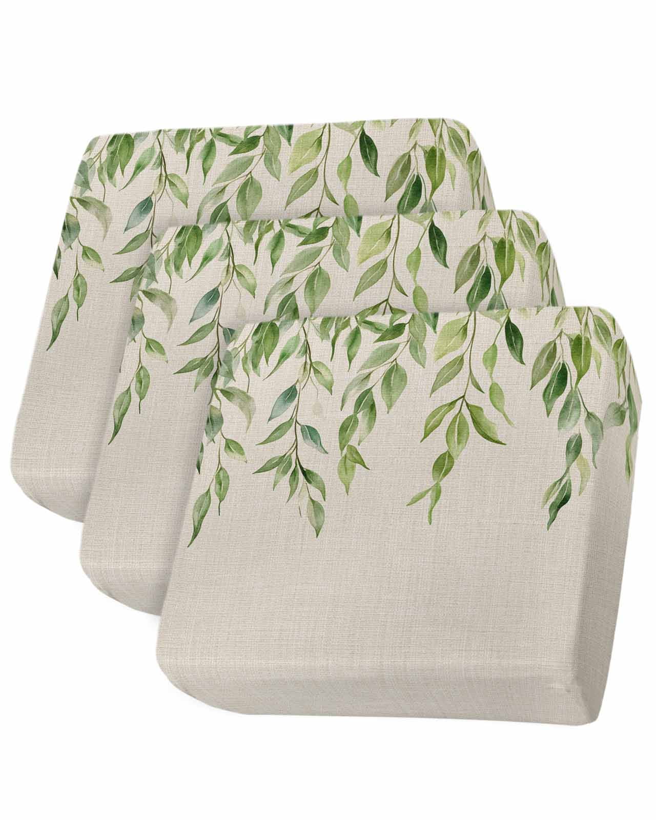 Green Leaves Vines Sofa Couch Cushion Covers Washable, Removable ...