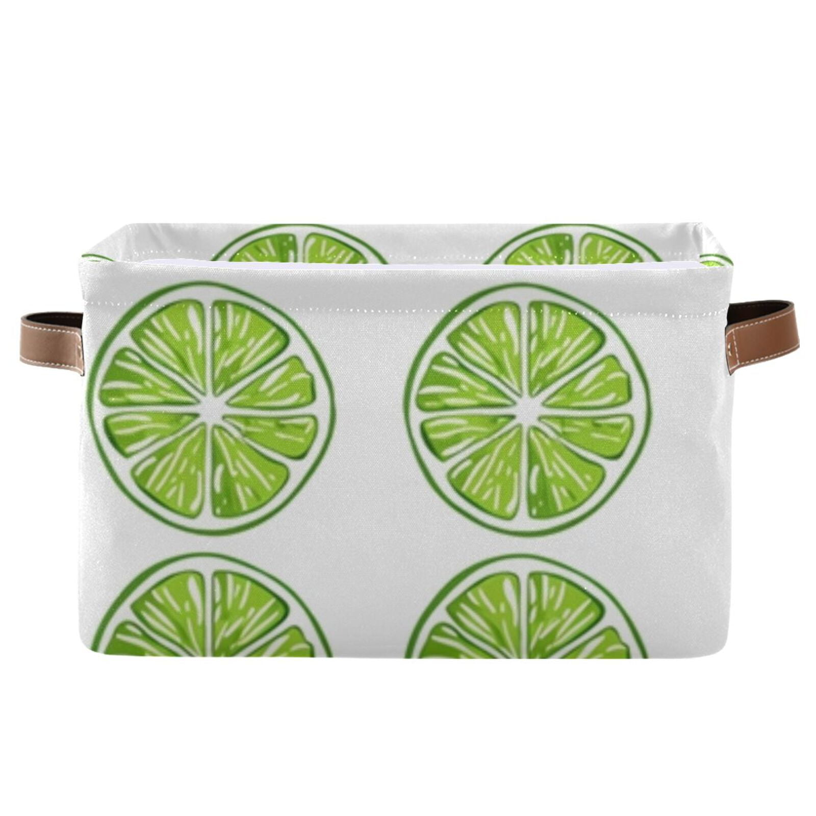 Green Lemon Storage Bins Baskets With Handles Storage Box Clothes ...