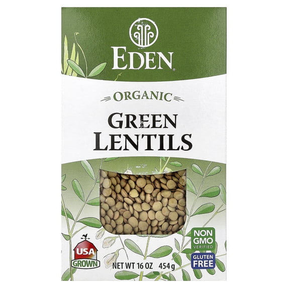 EDEN, Organic Lentils, 16 oz, Green, USA Grown, Vegetarian - Walmart.com