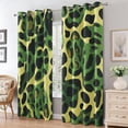 Green Leopard Print Curtains Blackout & Home Decor, Cheetah Print ...