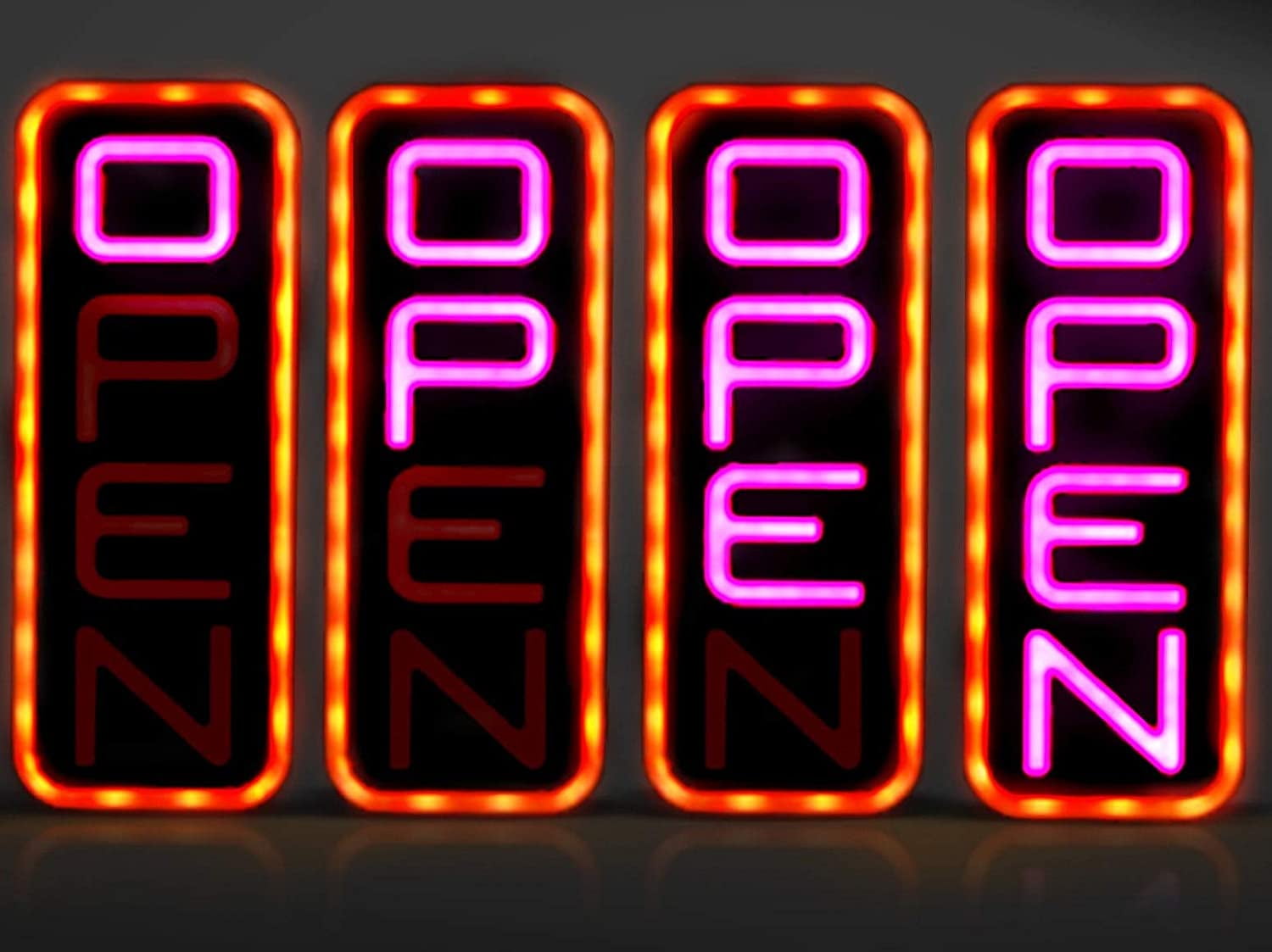 Green Light Innovations Spectrum Vertical Open Sign GLI - Walmart.com