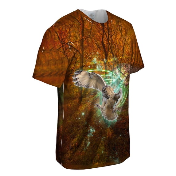 Green Light Owl Mens T-Shirt All Over Print - Walmart.com