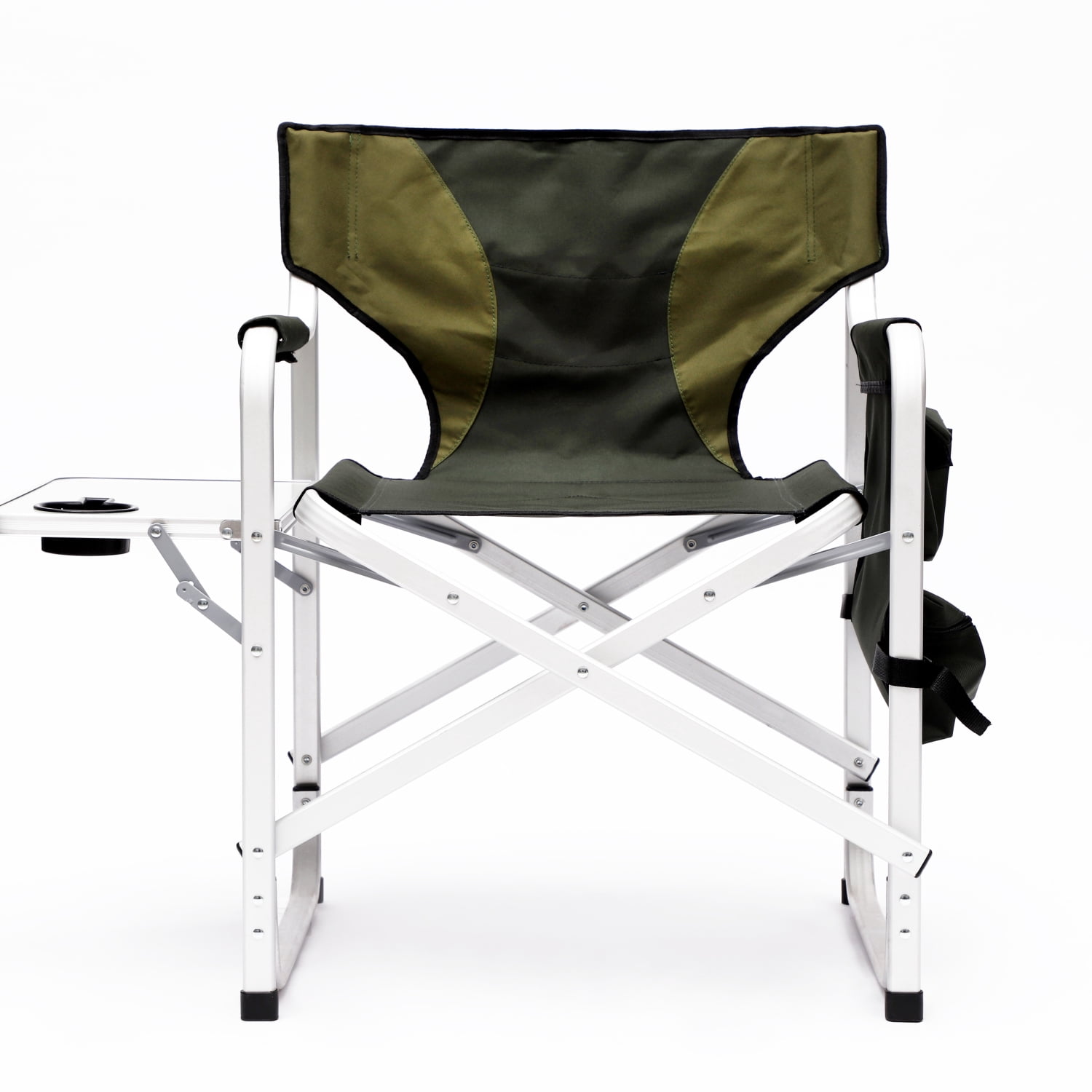 Green Lightweight Oversized Directors Chair with Side Table and Storage ...