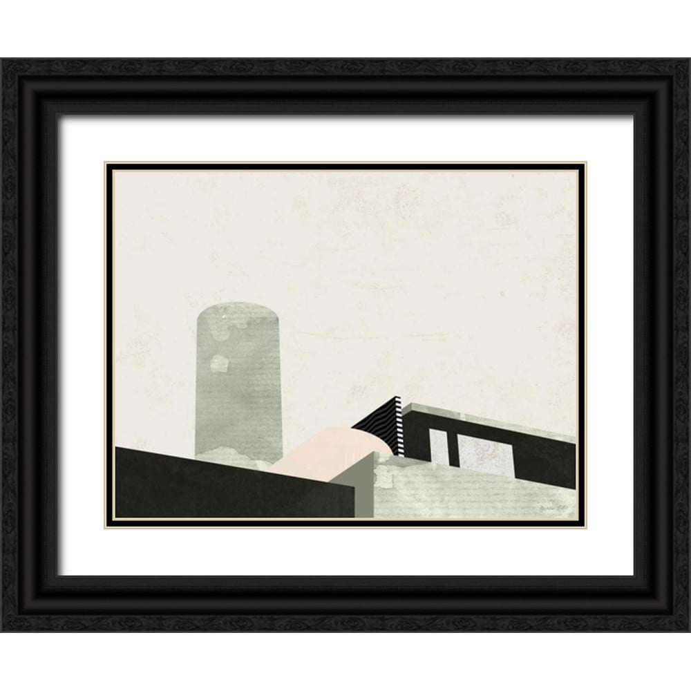 Green Lili 32x25 Black Ornate Wood Framed with Double Matting Museum Art Print Titled - Graphic ...