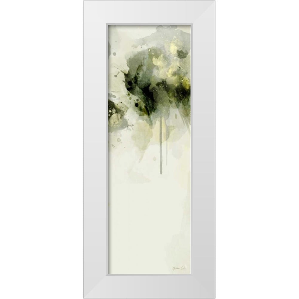 Green Lili 7x14 White Modern Wood Framed Museum Art Print Titled ...