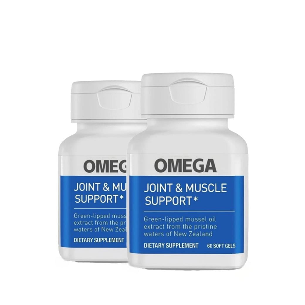Green-Lipped Mussel Oil Omega Joint Supplement – 2 Bottles, 60 Softgels ...